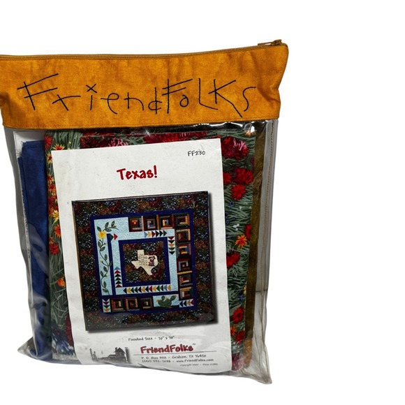 Friend Folks | Art | Friendfolks Texas Quilt Kit Fabric Bundle Pattern ...